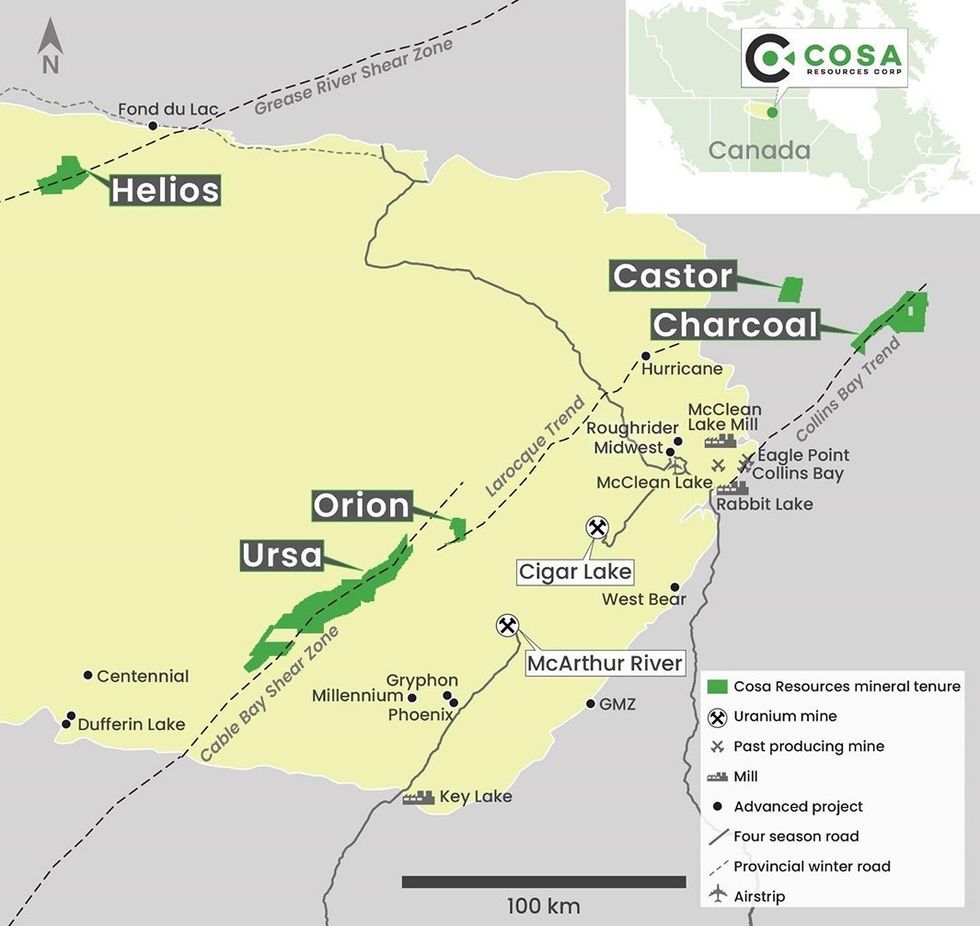 Cosa Resources: Exploring Uranium Assets in the Prolific Athabasca ...