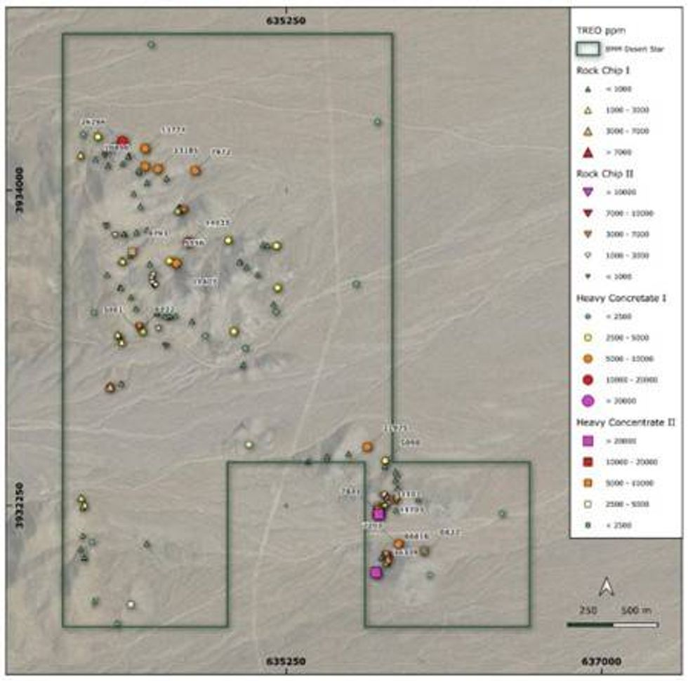 High-Grade REE Results Upgraded at Desert Star as Surface Sampling ...