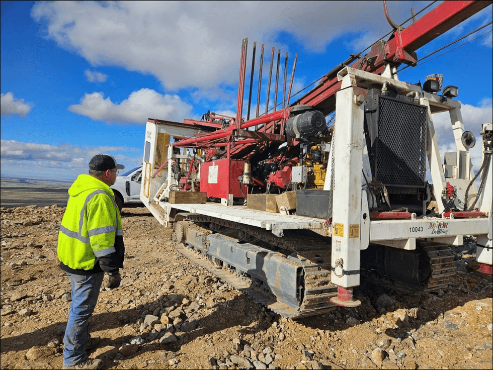 Drill Rig Arrives at Black Mountain | INN