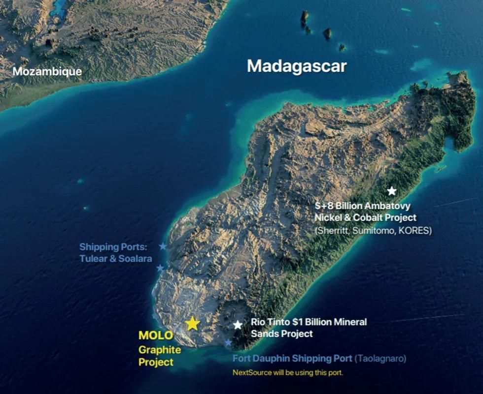 NextSource Materials Announces Molo Mine Update, Management ...